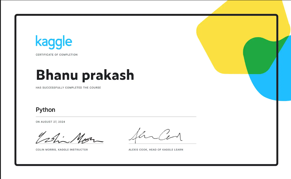 BhanuPrakash portfolio